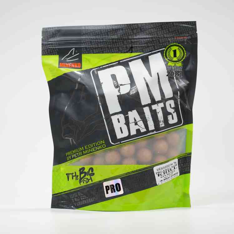 Бойлы варёные MINENKO (Креветка) PRO KRILL 20мм (Zip-lock) - интернет-магазин «MINENKO»