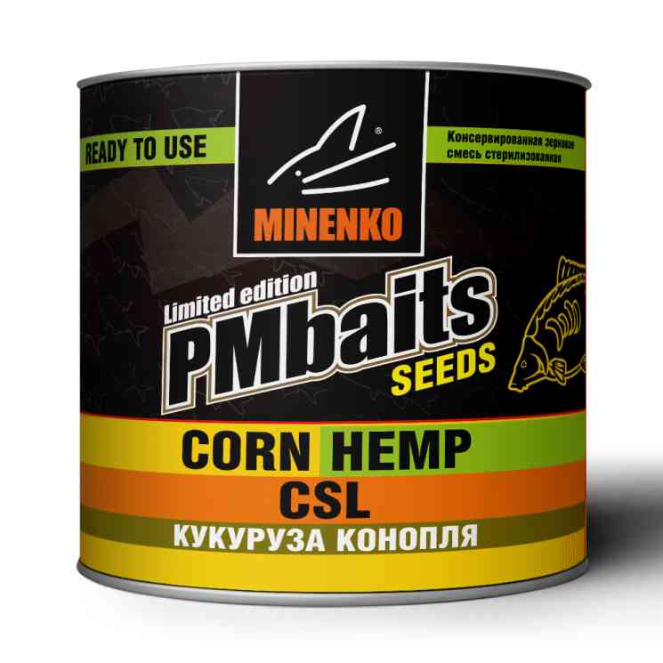 Зерновая смесь MINENKO CORN HEMP CSL (430мл) купить в рыболовном интернет-магазине «MINENKO»