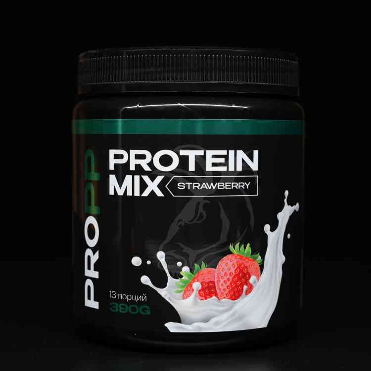 Протеин mix клубника 390 гр - интернет-магазин «MINENKO»