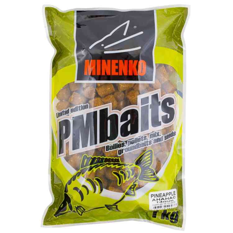 Пеллетс MINENKO Pineapple 14мм (1кг) - интернет-магазин «MINENKO»
